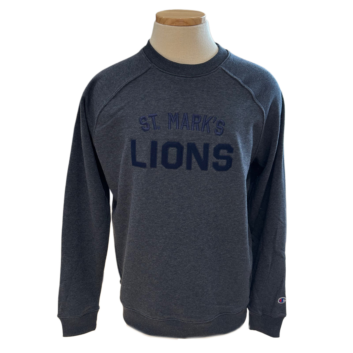 Champion Triumph Navy Crew with St. Mark's LIONS – SMTexasStore